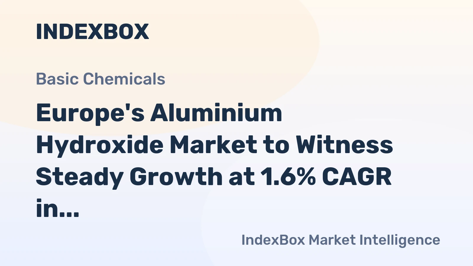 Europe's Aluminium Hydroxide Market to Witness Steady Growth at 1.6% CAGR in Volume until 2035