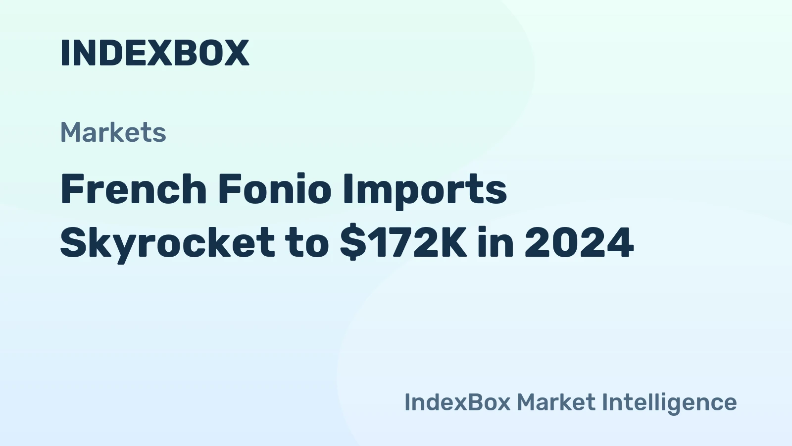 French Fonio Imports Skyrocket to $172K in 2024