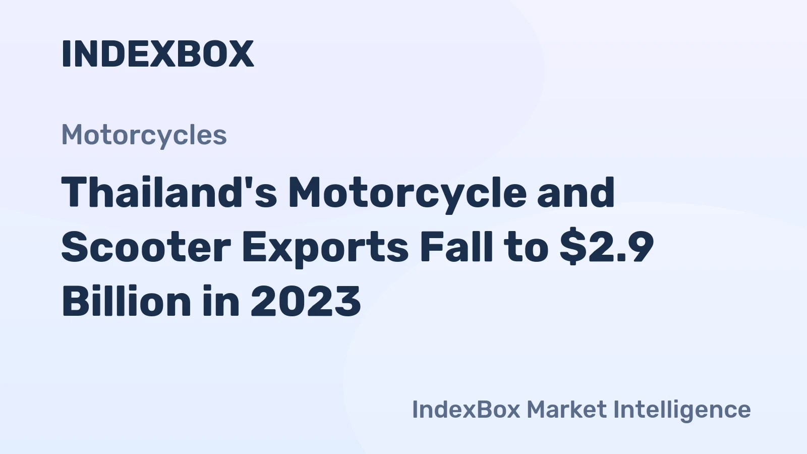 Thailand's Motorcycle and Scooter Exports Fall to $2.9 Billion in 2023