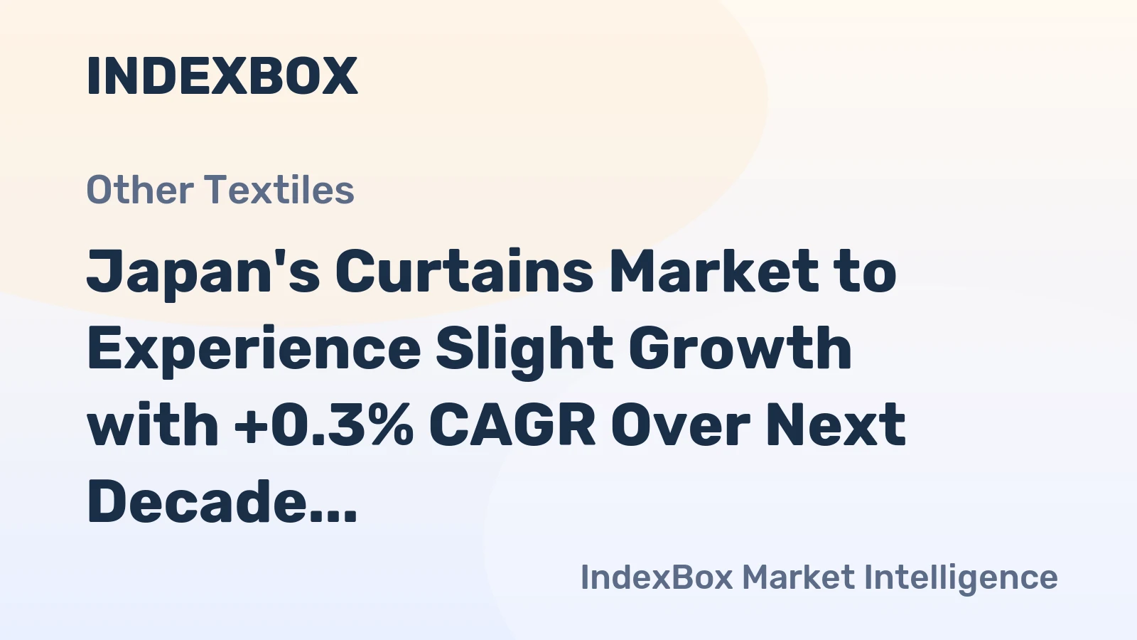 Japan's Curtains Market to Experience Slight Growth with +0.3% CAGR Over Next Decade