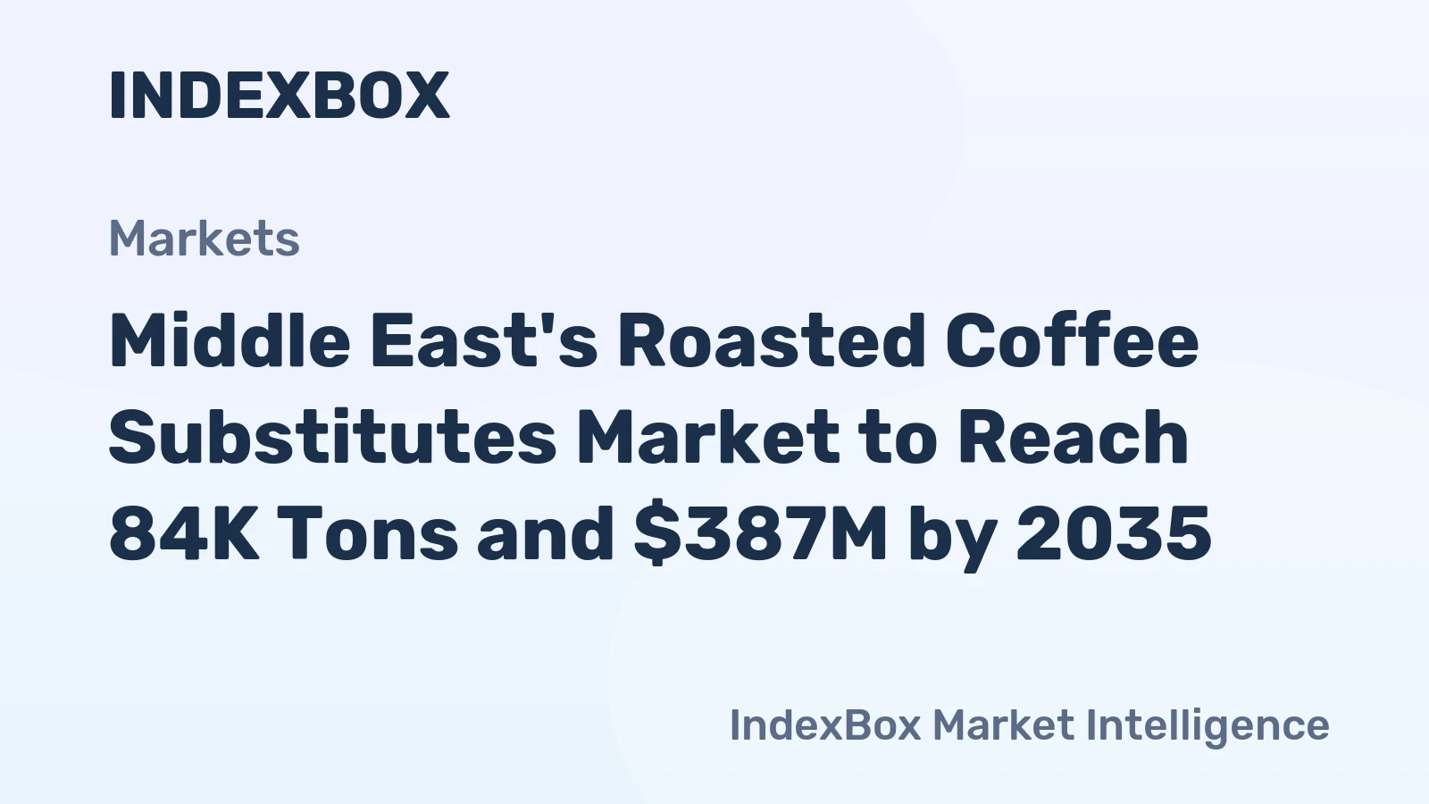 Middle East's Roasted Coffee Substitutes Market to Reach 84K Tons and $387M by 2035
