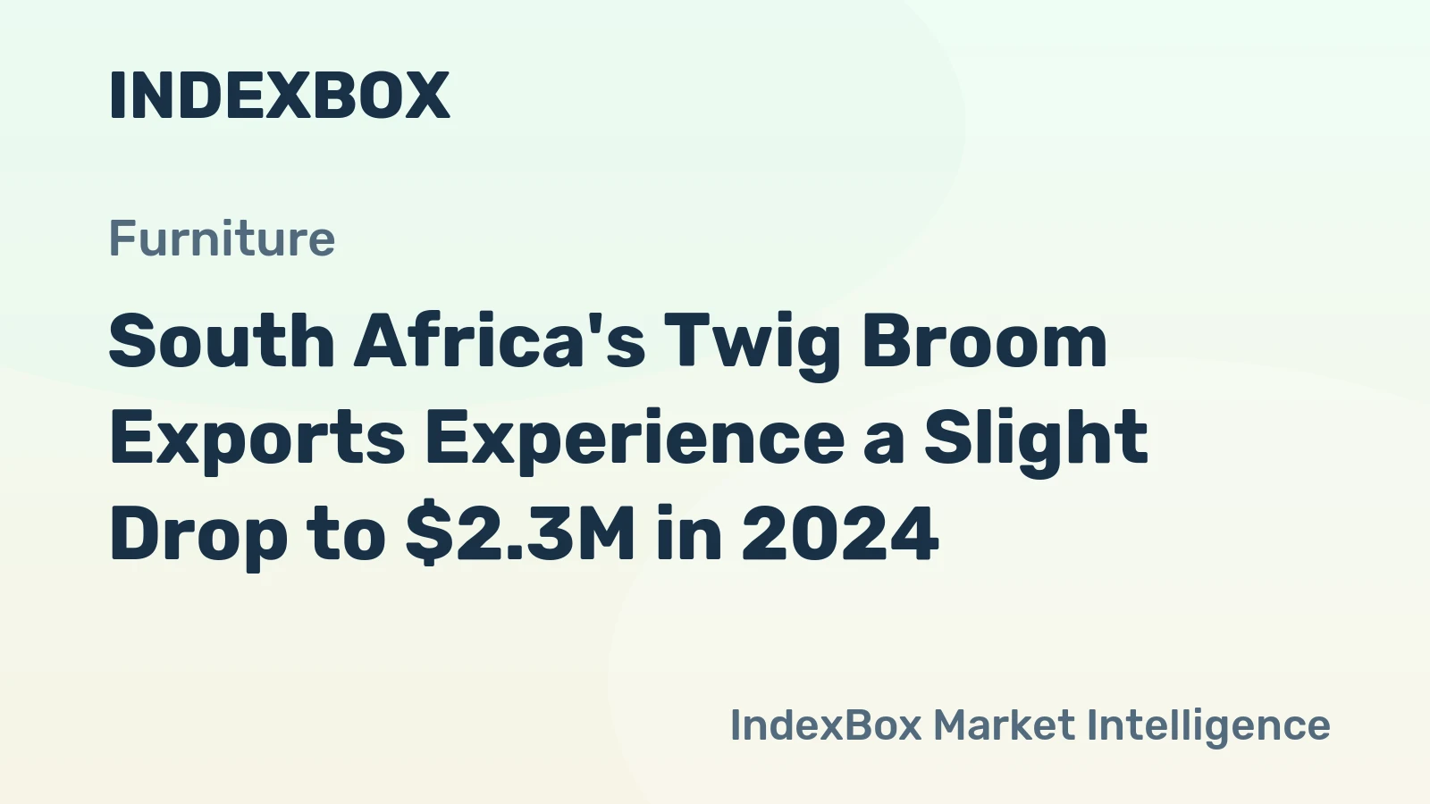 South Africa's Twig Broom Exports Experience a Slight Drop to $2.3M in 2024