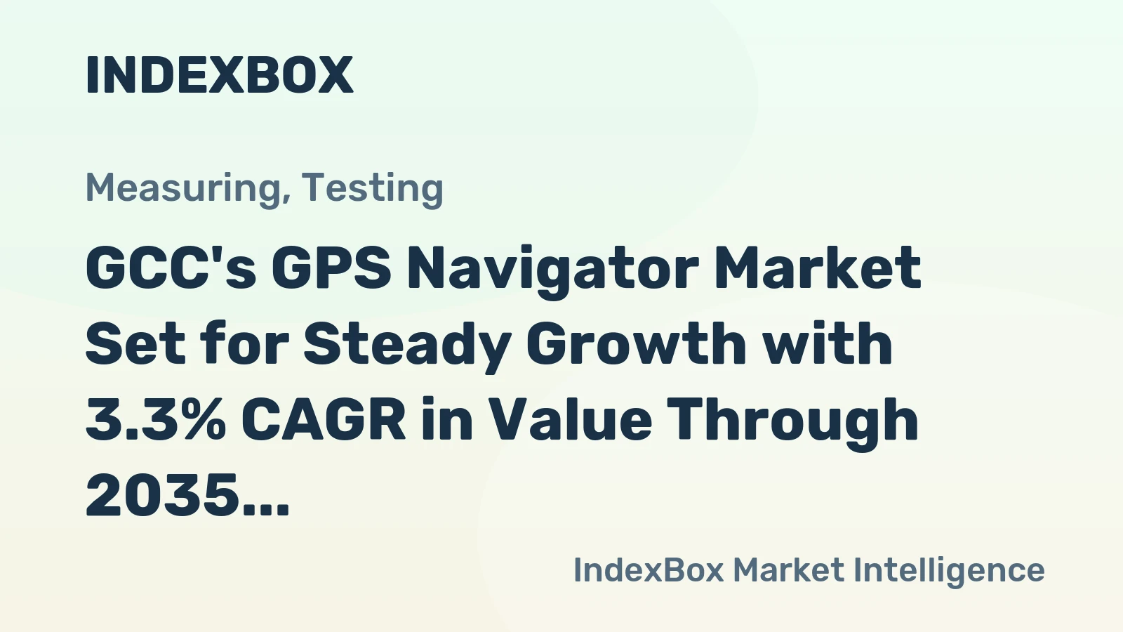 GCC's GPS Navigator Market Set for Steady Growth with 3.3% CAGR in Value Through 2035