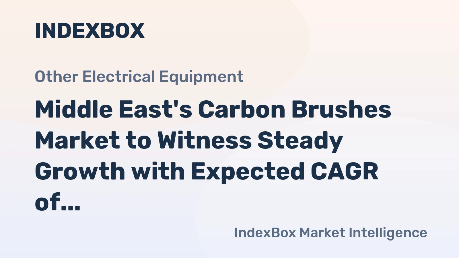 Middle East's Carbon Brushes Market to Witness Steady Growth with Expected CAGR of +2.3% through 2035