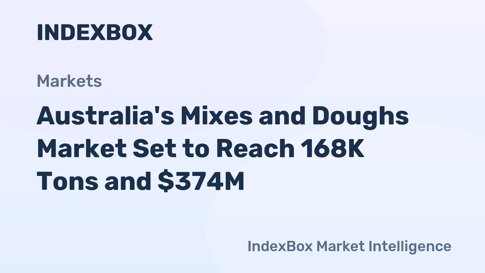Australia's Mixes and Doughs Market Set to Reach 168K Tons and $374M