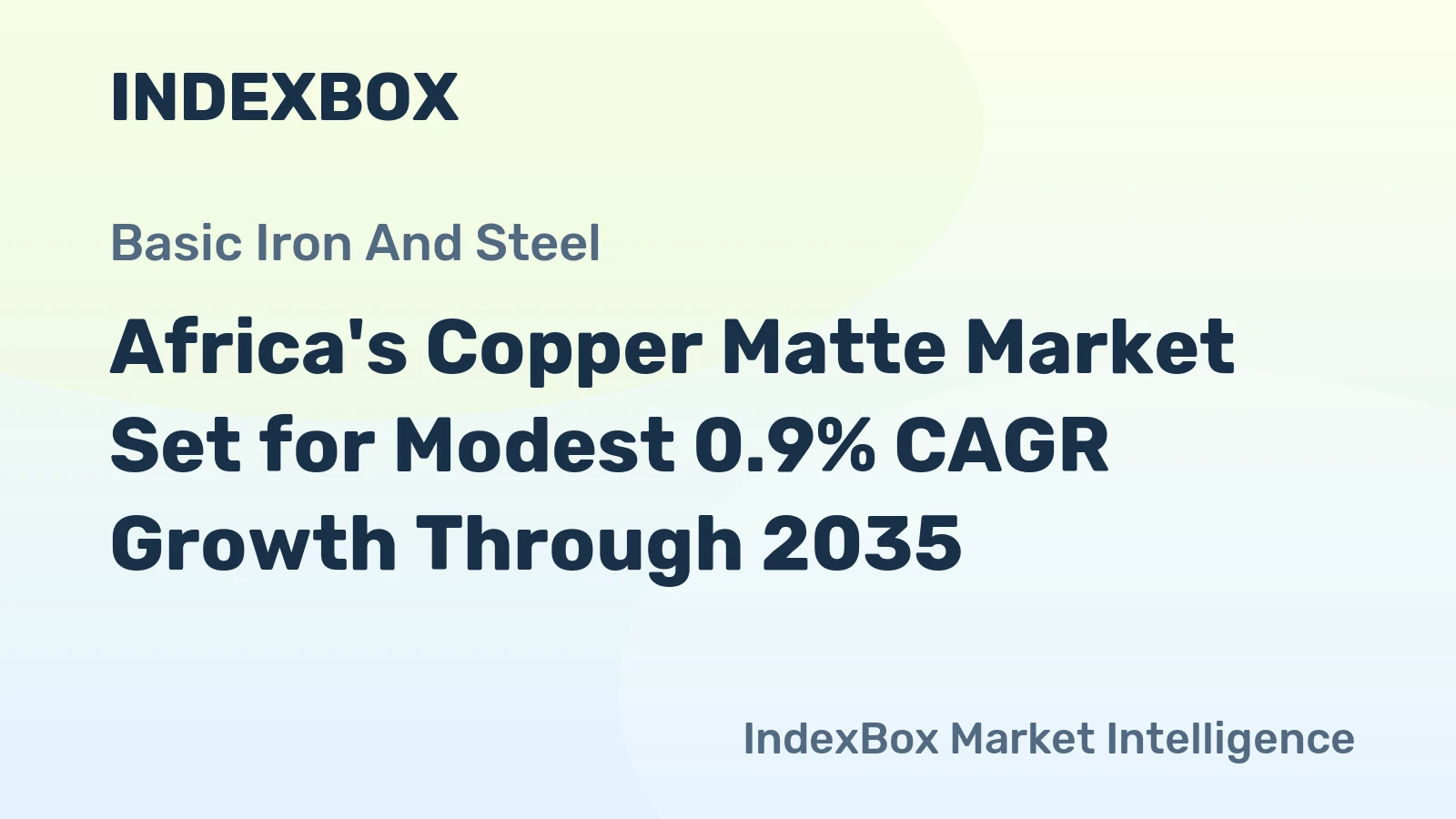 Africa's Copper Matte Market Set for Modest 0.9% CAGR Growth Through 2035