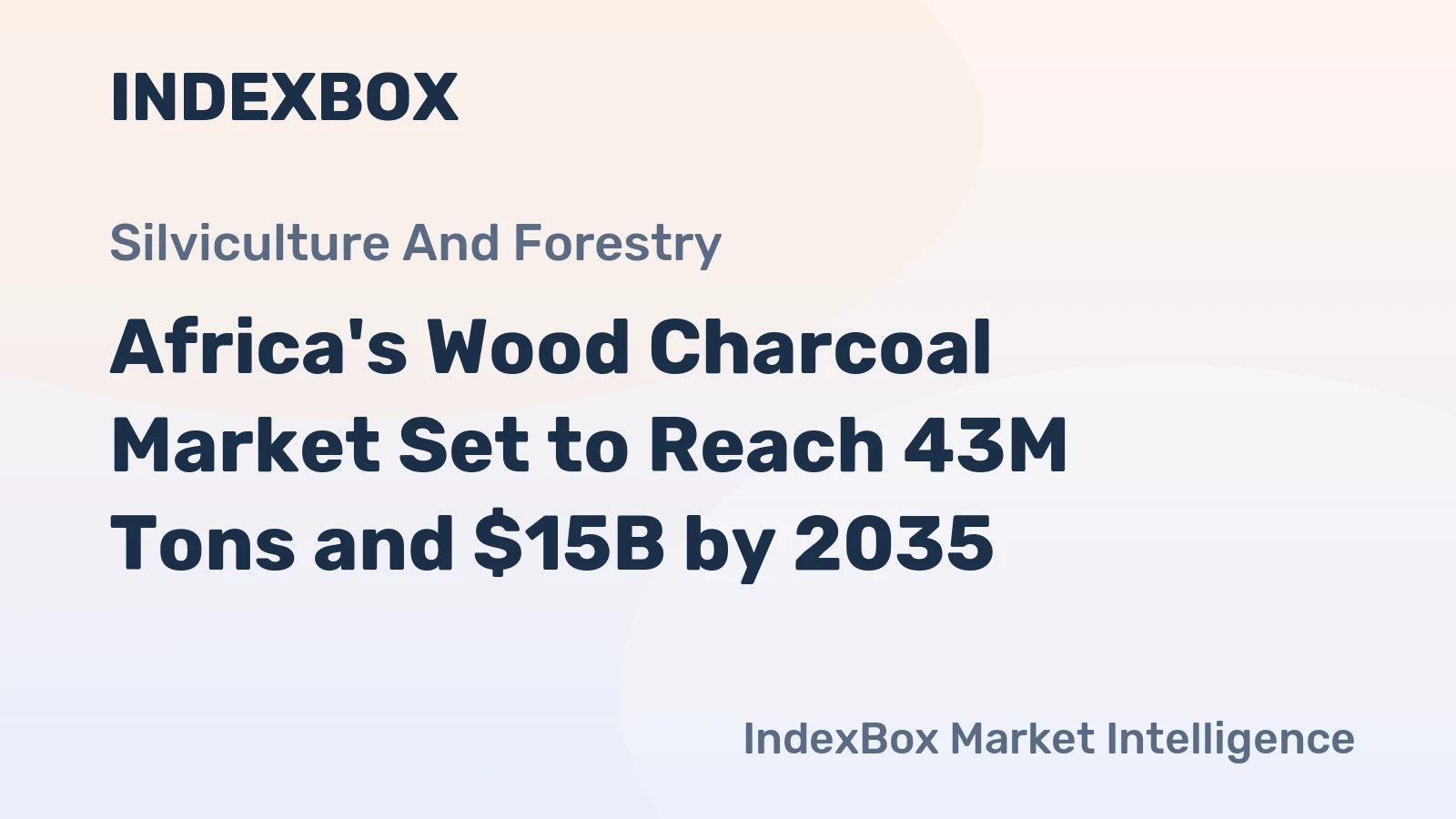 Africa's Wood Charcoal Market Set to Reach 43M Tons and $15B by 2035