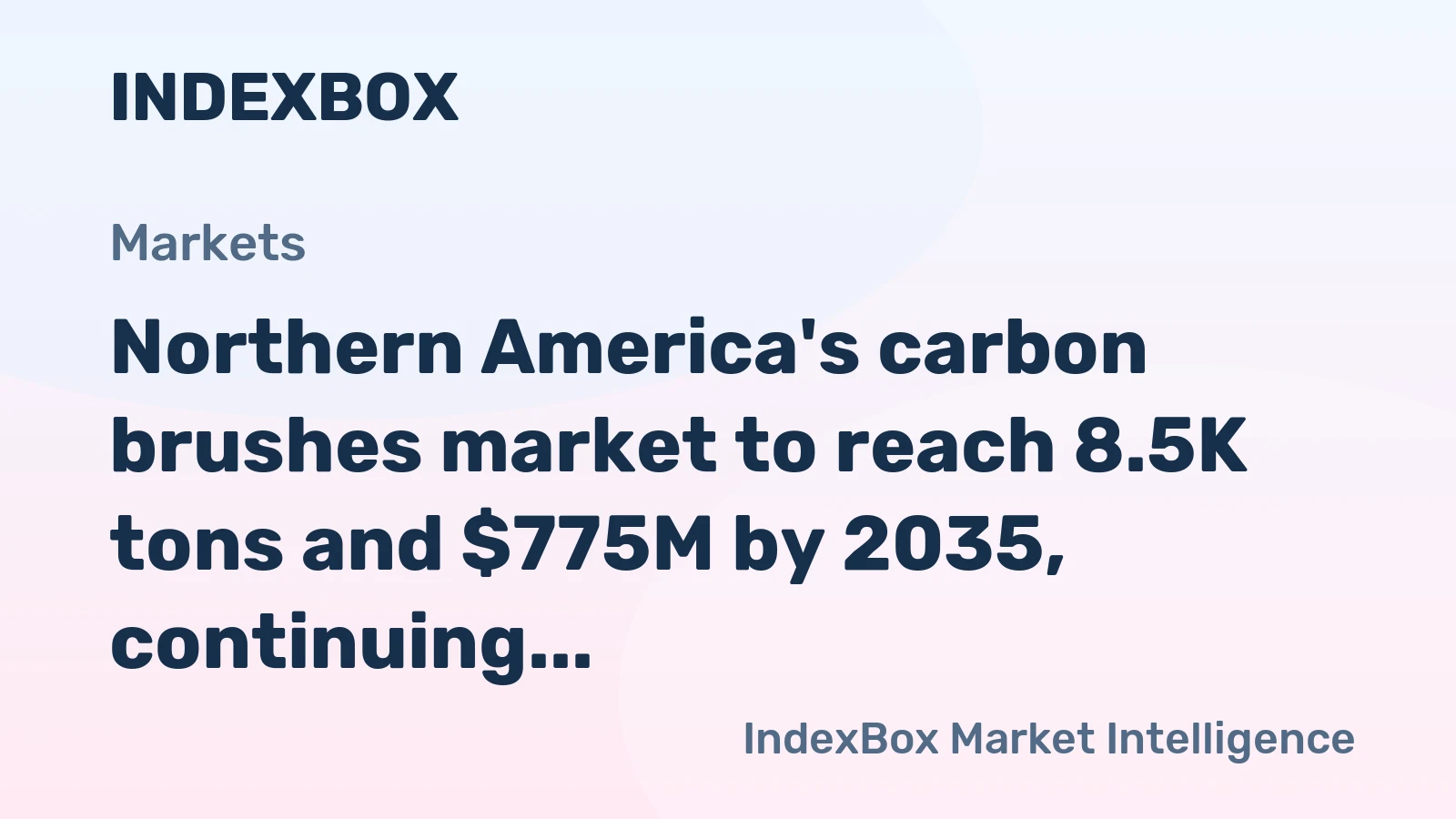 Northern America's carbon brushes market to reach 8.5K tons and $775M by 2035, continuing steady growth in volume and value.
