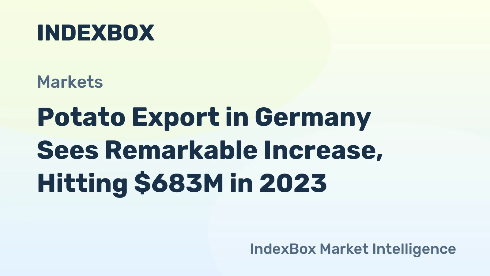 Potato Export in Germany Sees Remarkable Increase, Hitting $683M in 2023