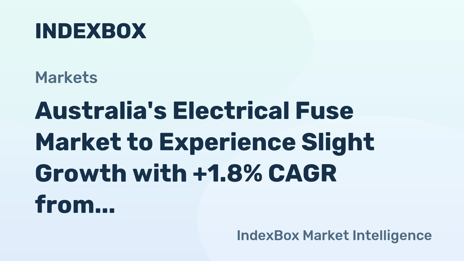 Australia's Electrical Fuse Market to Experience Slight Growth with +1.8% CAGR from 2024-2035
