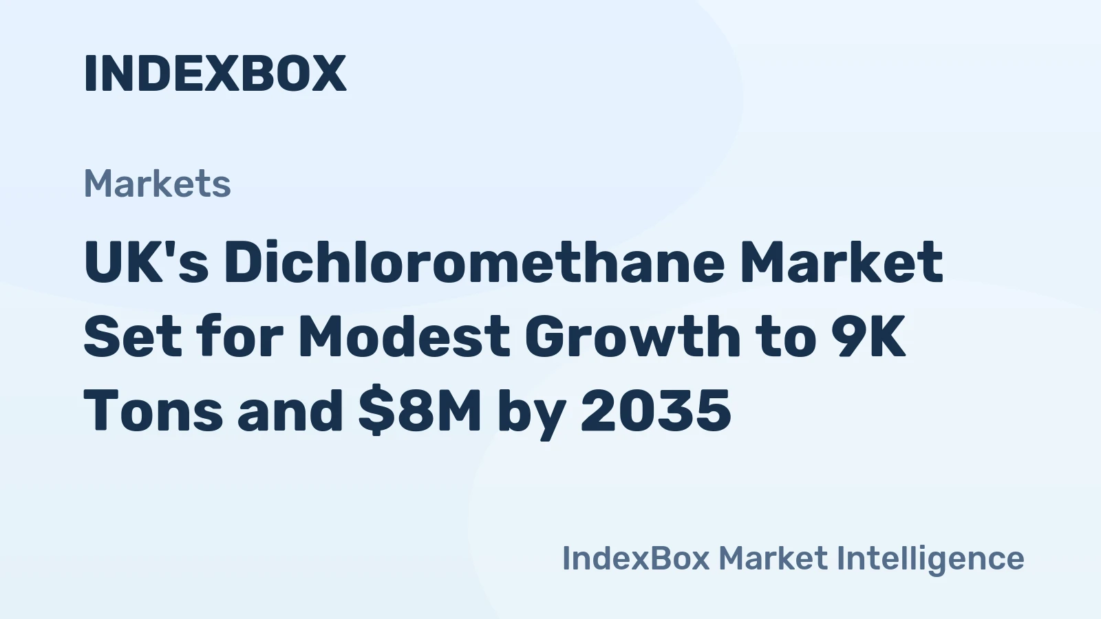 UK's Dichloromethane Market Set for Modest Growth to 9K Tons and $8M by 2035