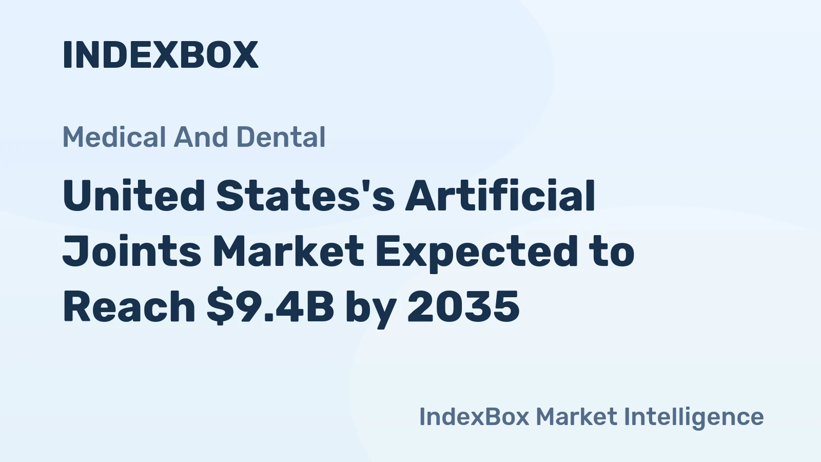 United States's Artificial Joints Market Expected to Reach $9.4B by 2035