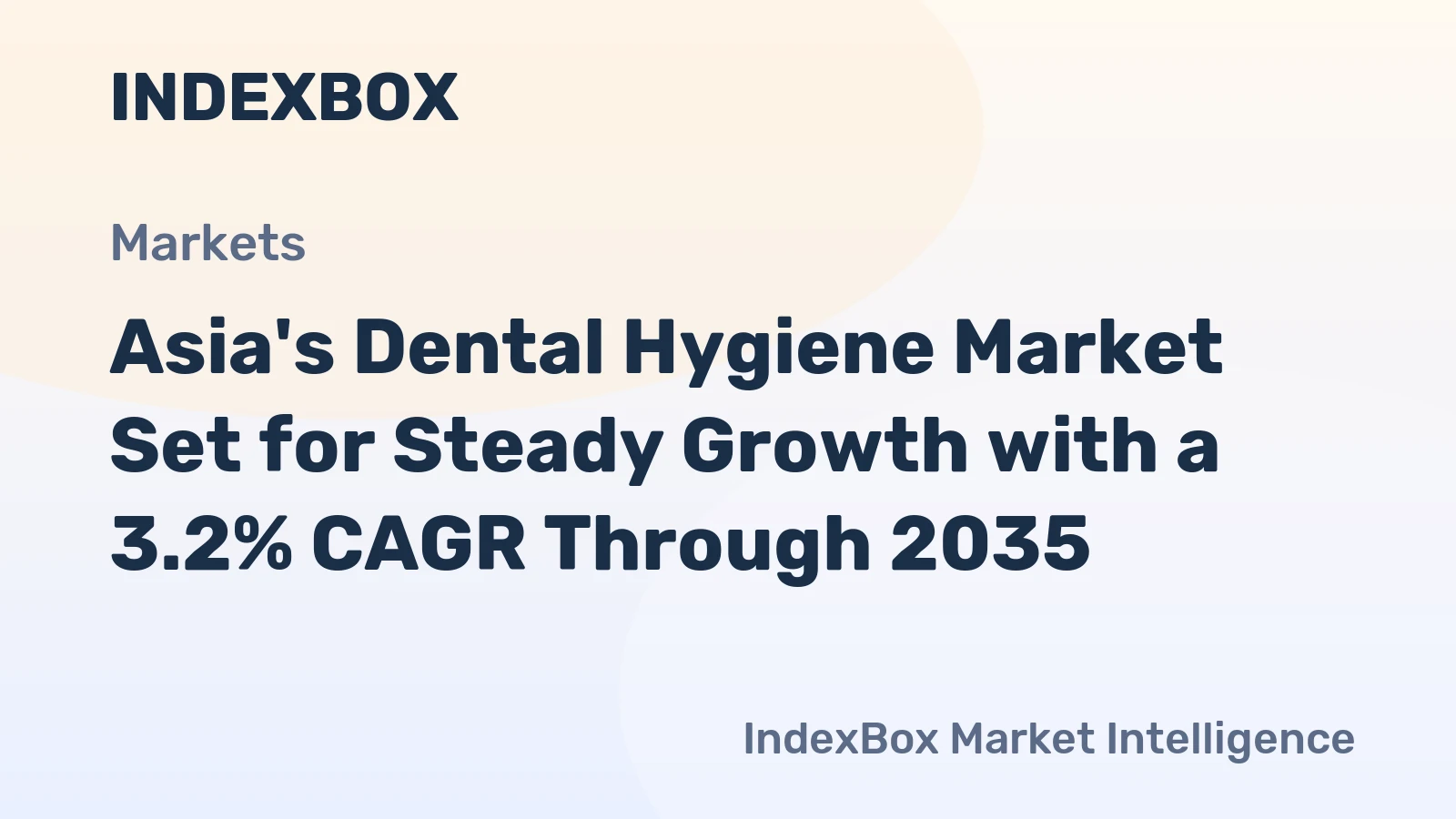 Asia's Dental Hygiene Market Set for Steady Growth with a 3.2% CAGR Through 2035