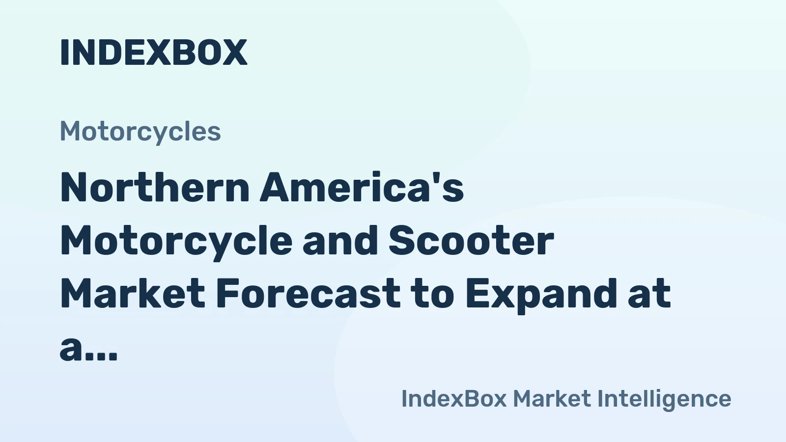 Northern America's Motorcycle and Scooter Market Forecast to Expand at a CAGR of +0.3% Through 2035
