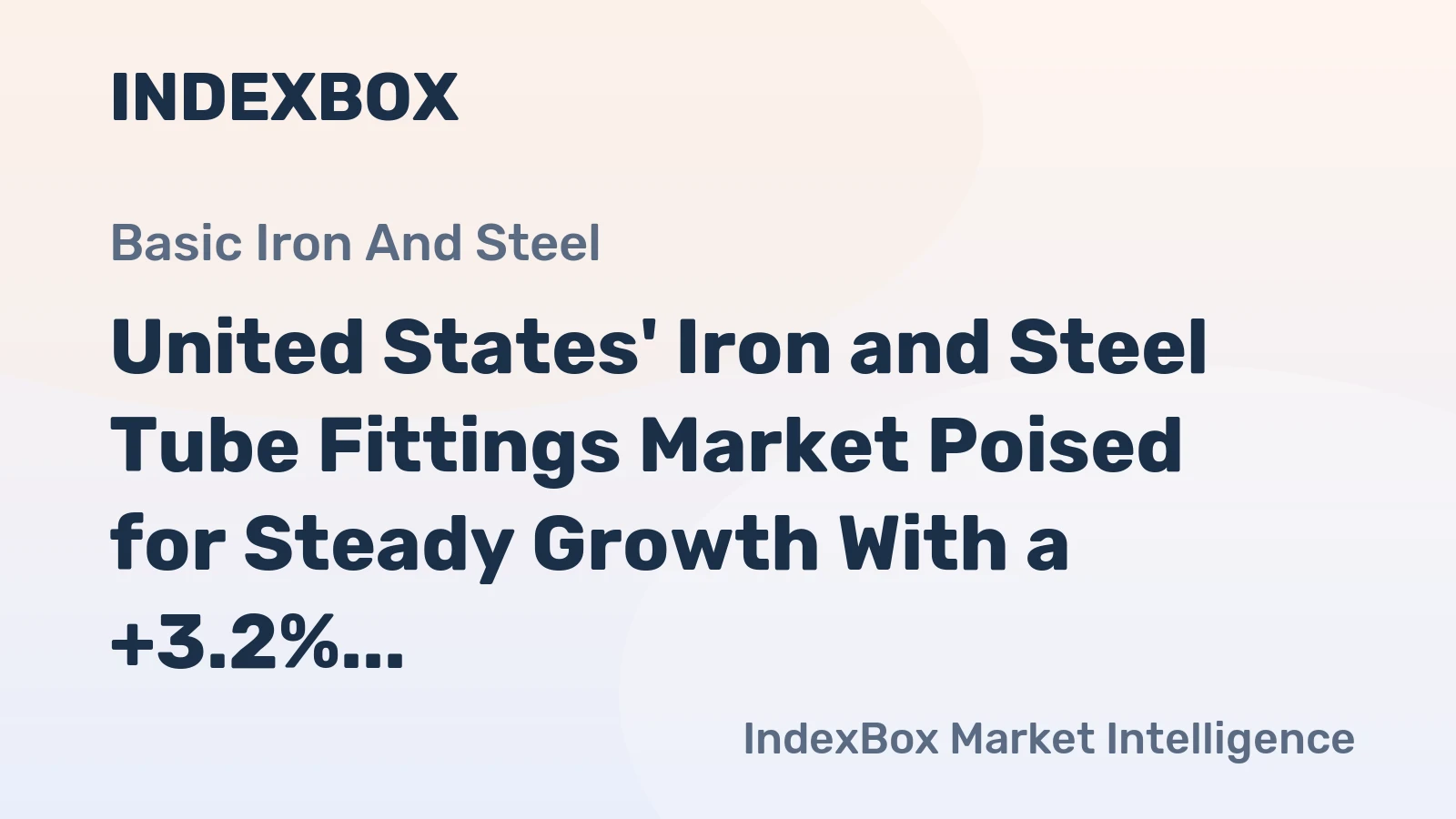 United States' Iron and Steel Tube Fittings Market Poised for Steady Growth With a +3.2% CAGR Value Forecast