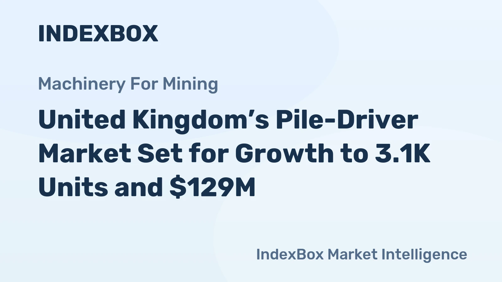 United Kingdom’s Pile-Driver Market Set for Growth to 3.1K Units and $129M