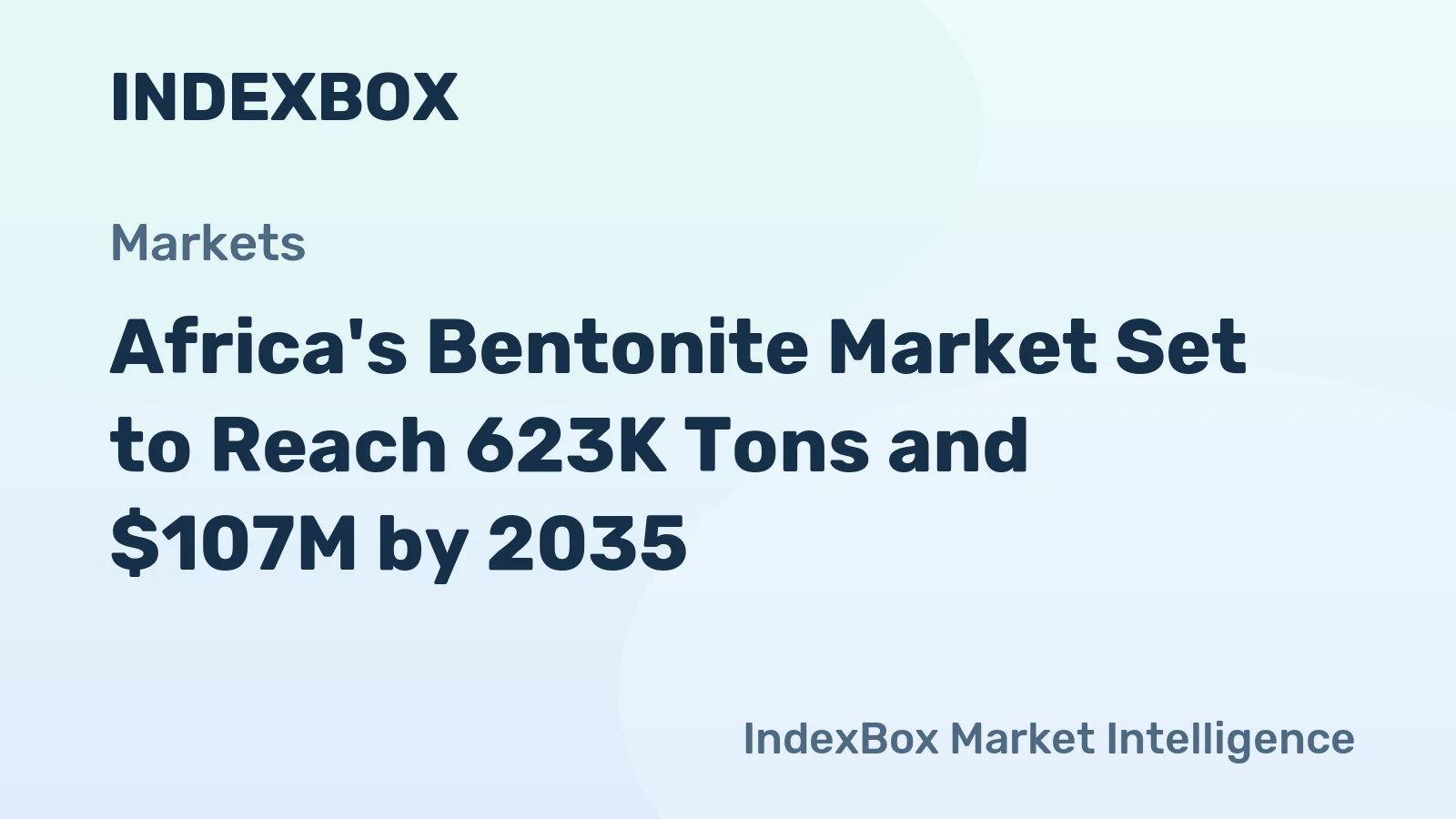 Africa's Bentonite Market Set to Reach 623K Tons and $107M by 2035