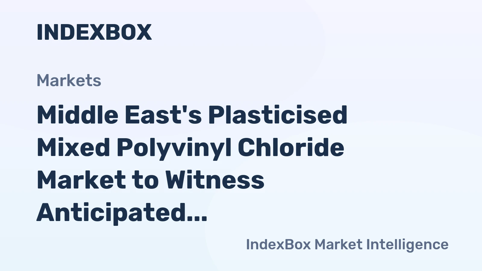 Middle East's Plasticised Mixed Polyvinyl Chloride Market to Witness Anticipated CAGR Growth of +1.8% from 2024 to 2035