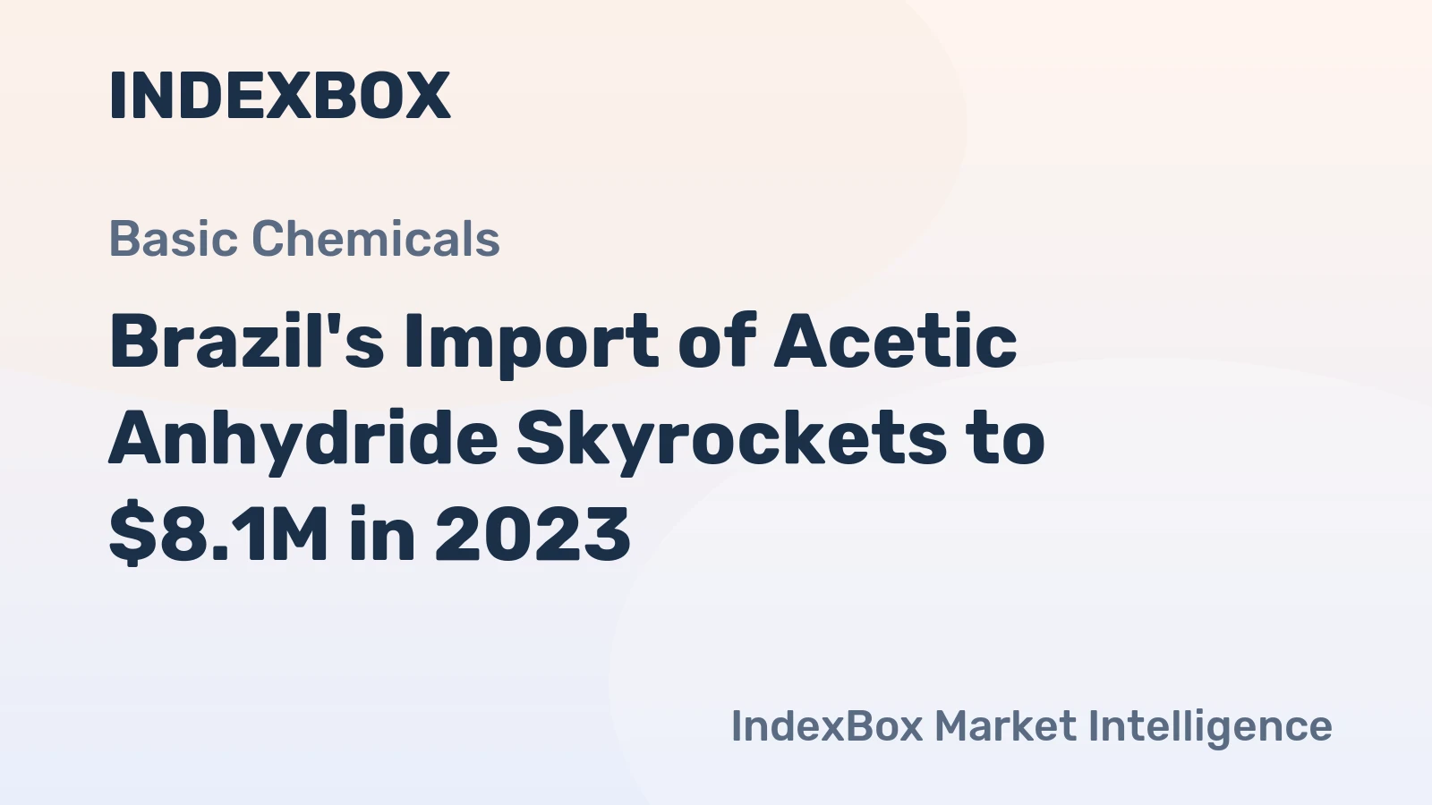 Brazil's Import of Acetic Anhydride Skyrockets to $8.1M in 2023