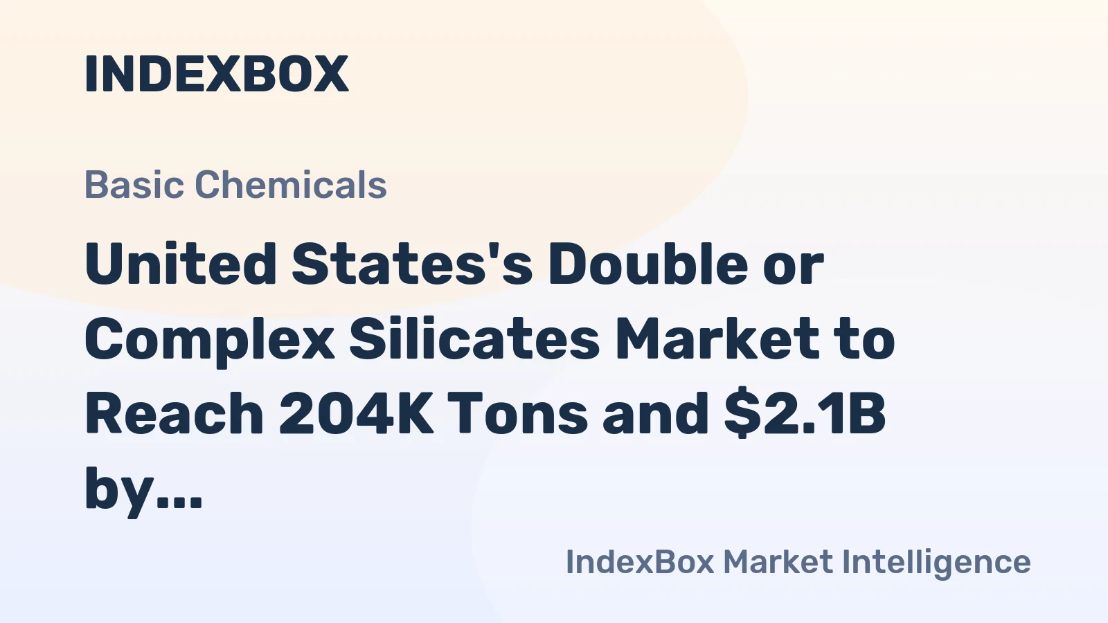 United States's Double or Complex Silicates Market to Reach 204K Tons and $2.1B by 2035