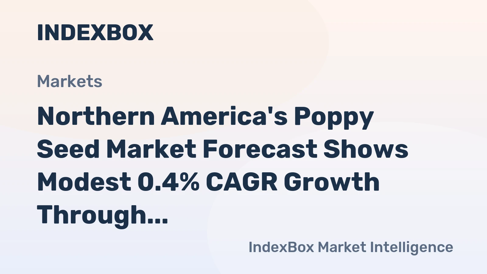 Northern America's Poppy Seed Market Forecast Shows Modest 0.4% CAGR Growth Through 2035