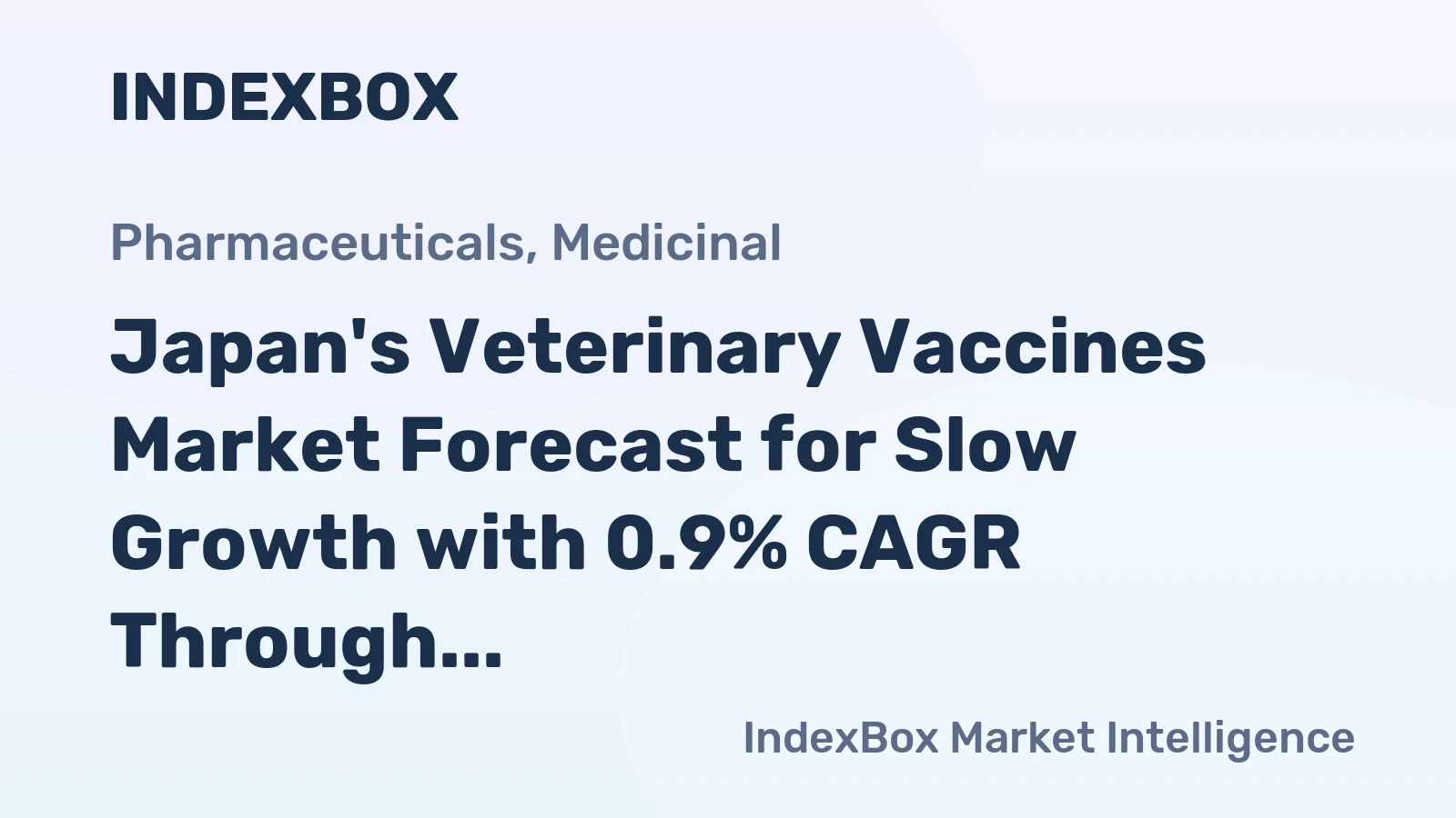 Japan's Veterinary Vaccines Market Forecast for Slow Growth with 0.9% CAGR Through 2035