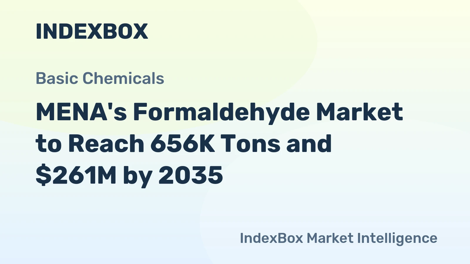 MENA's Formaldehyde Market to Reach 656K Tons and $261M by 2035