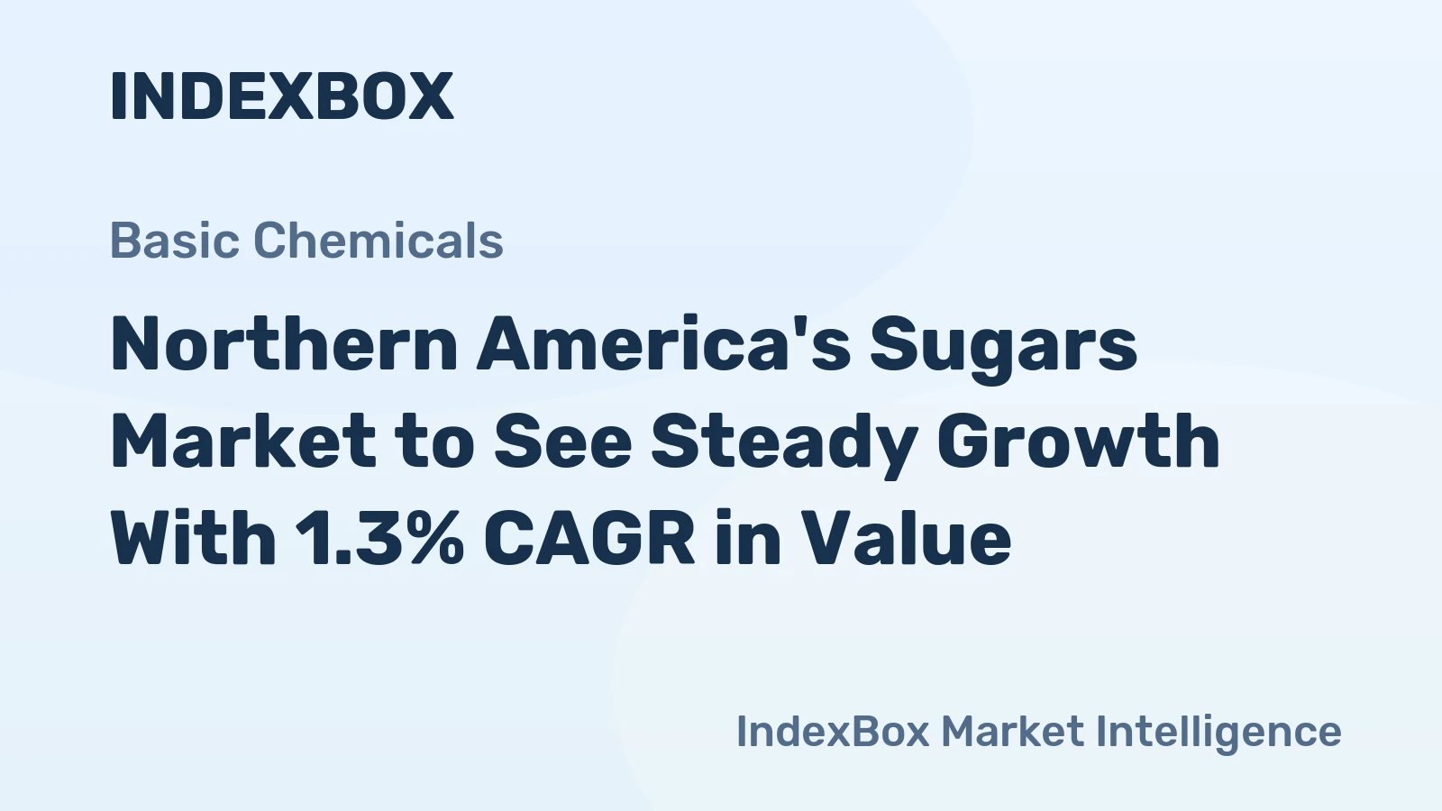 Northern America's Sugars Market to See Steady Growth With 1.3% CAGR in Value