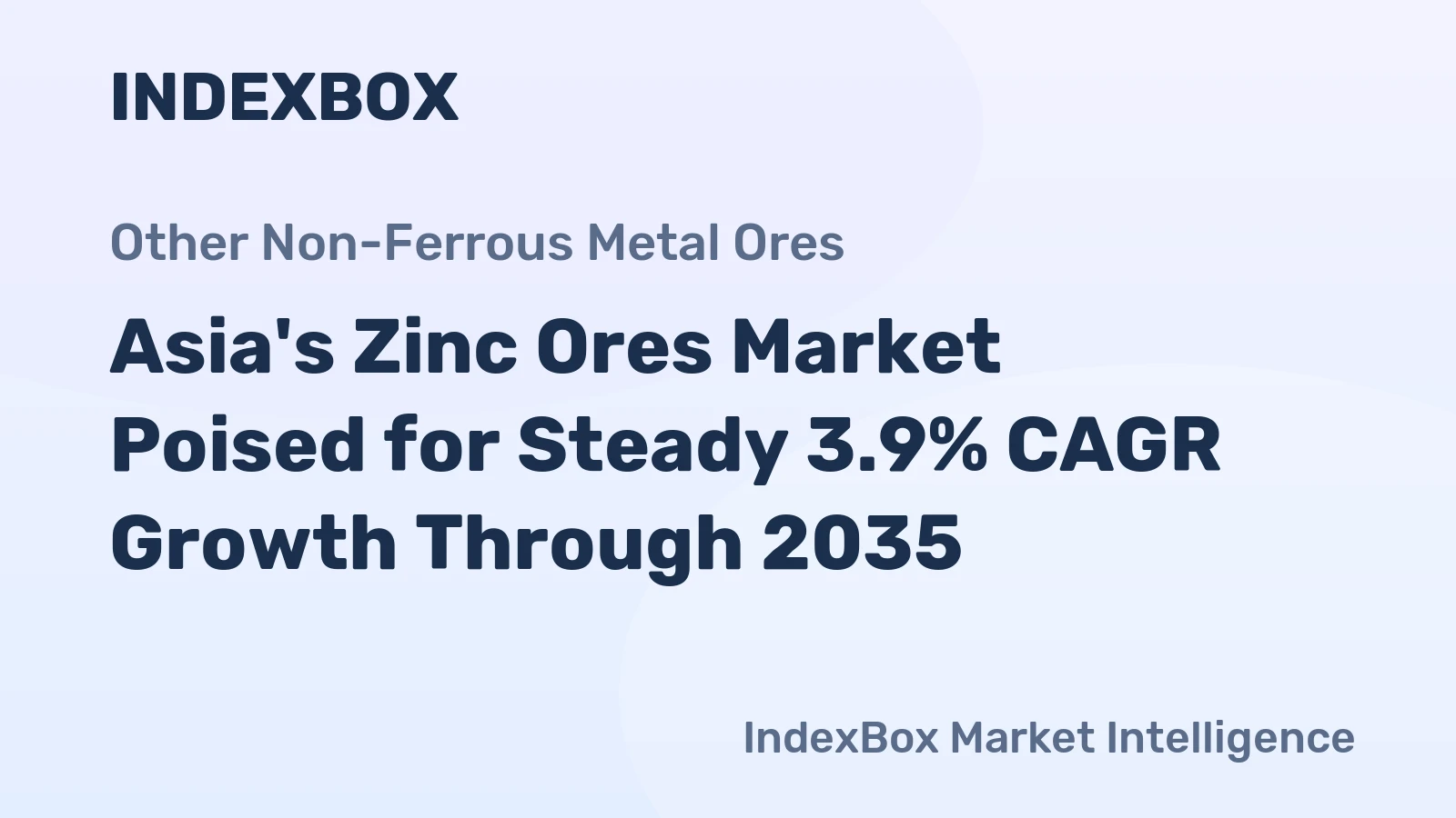 Asia's Zinc Ores Market Poised for Steady 3.9% CAGR Growth Through 2035
