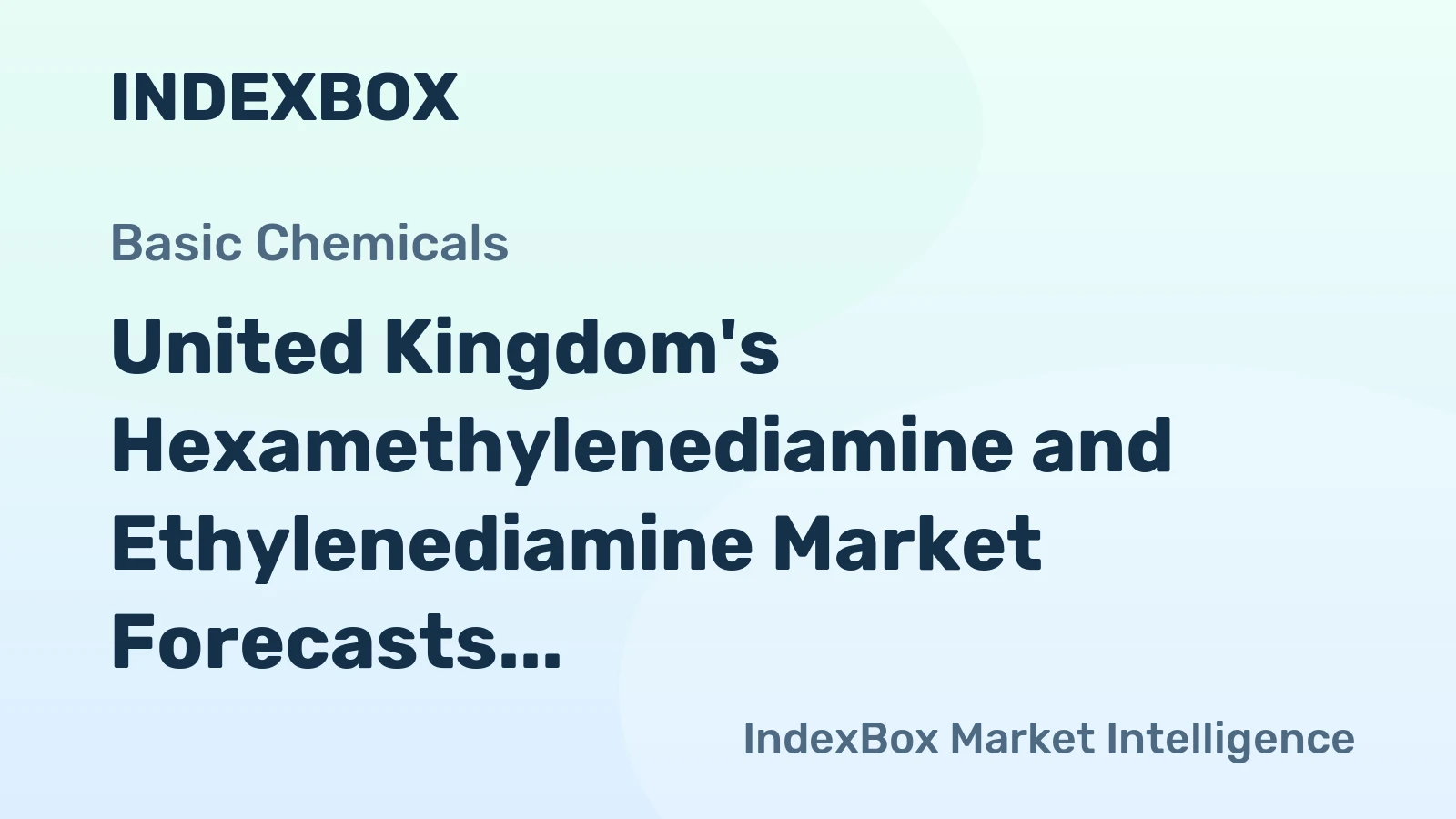 United Kingdom's Hexamethylenediamine and Ethylenediamine Market Forecasts Modest Volume Growth With Stronger Value Expansion