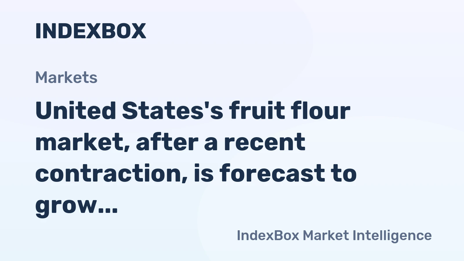 United States's fruit flour market, after a recent contraction, is forecast to grow to 16K tons in volume and $78M in value by 2035.
