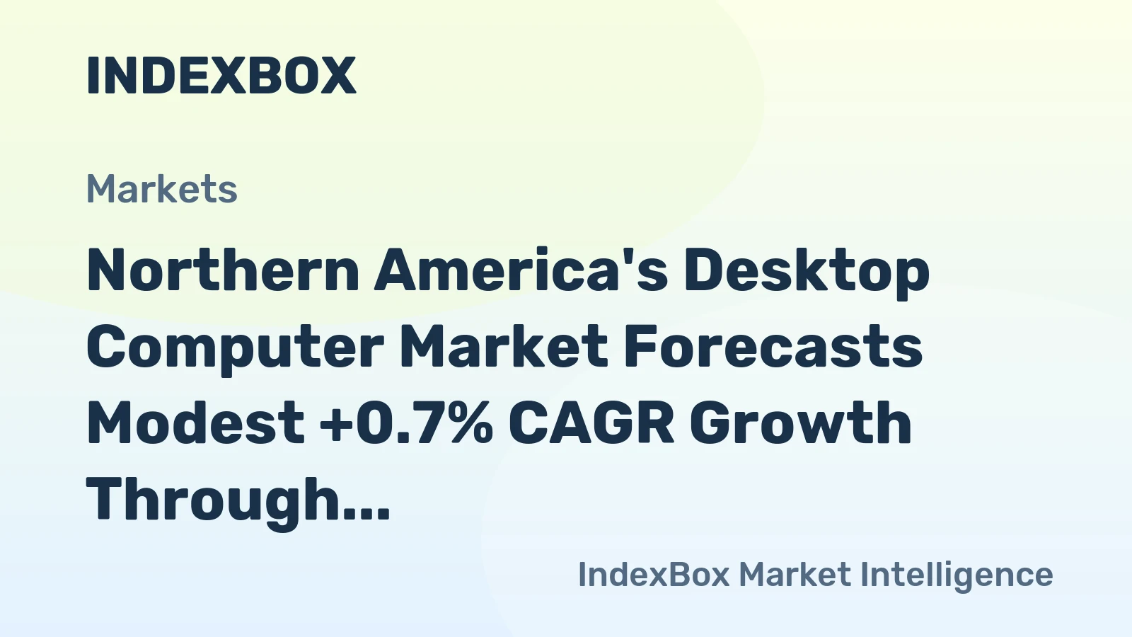 Northern America's Desktop Computer Market Forecasts Modest +0.7% CAGR Growth Through 2035