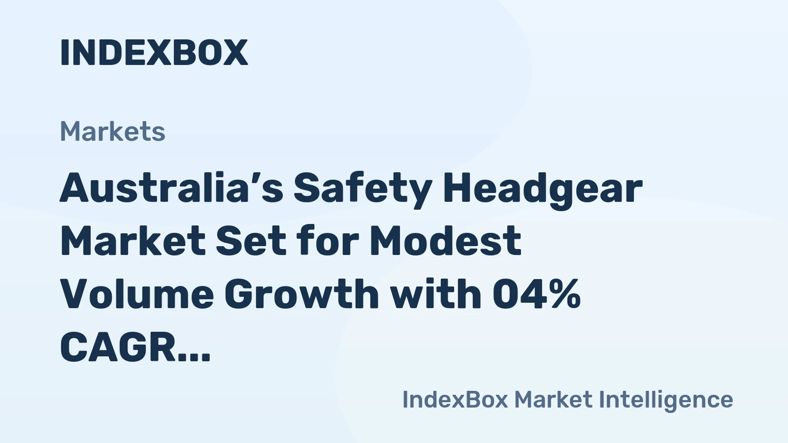 Australia’s Safety Headgear Market Set for Modest Volume Growth with 04% CAGR Through 2035