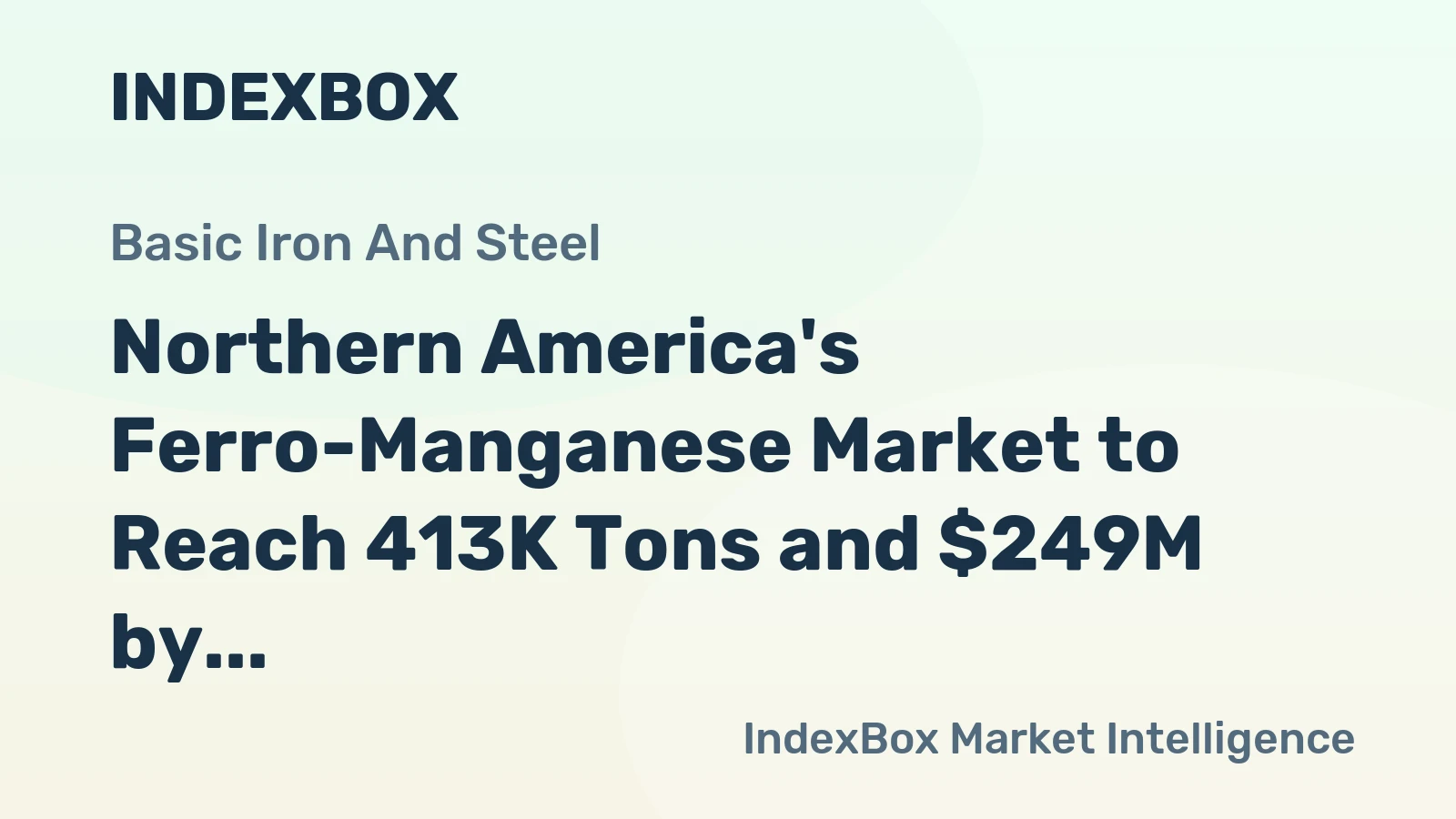 Northern America's Ferro-Manganese Market to Reach 413K Tons and $249M by 2035