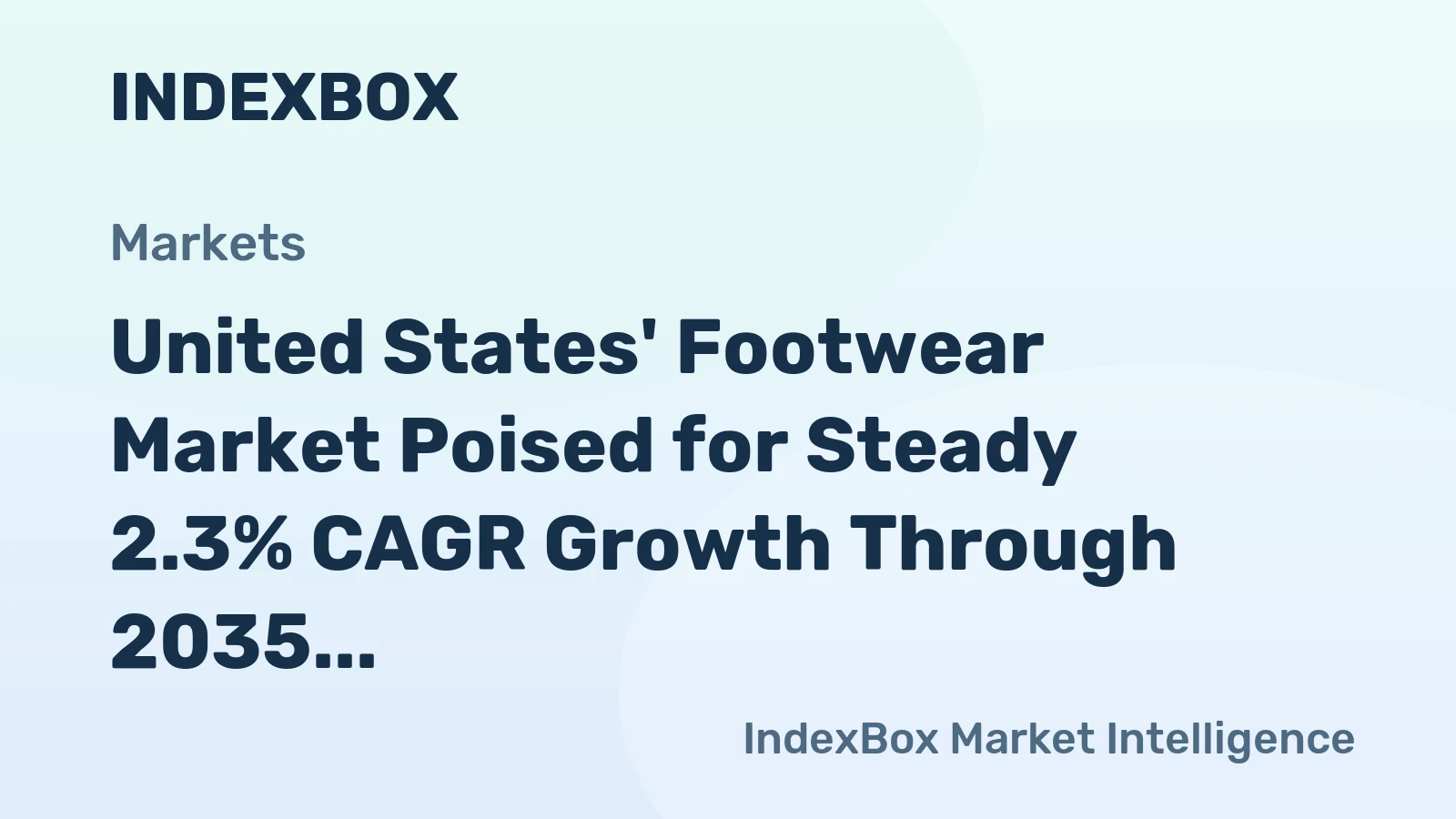 United States' Footwear Market Poised for Steady 2.3% CAGR Growth Through 2035