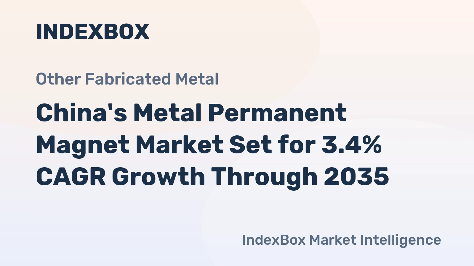 China's Metal Permanent Magnet Market Set for 3.4% CAGR Growth Through 2035