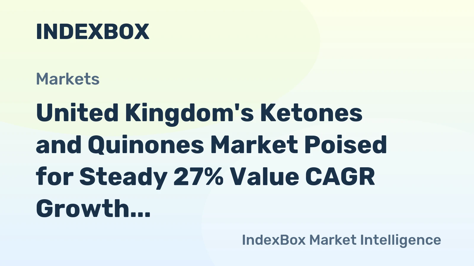 United Kingdom's Ketones and Quinones Market Poised for Steady 27% Value CAGR Growth Through 2035