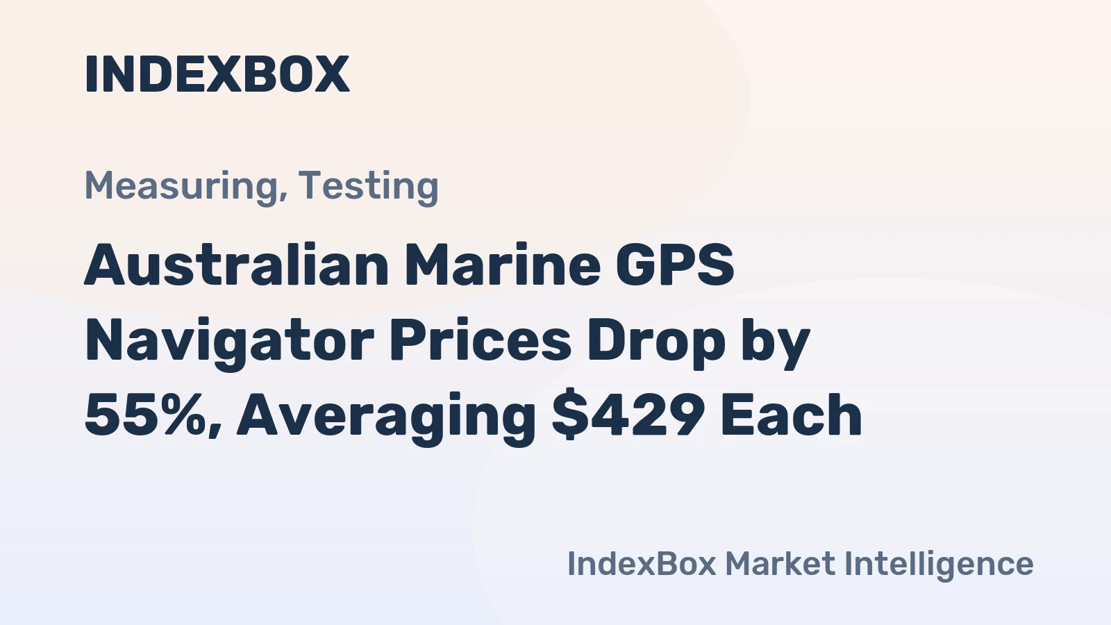 Australian Marine GPS Navigator Prices Drop by 55%, Averaging $429 Each