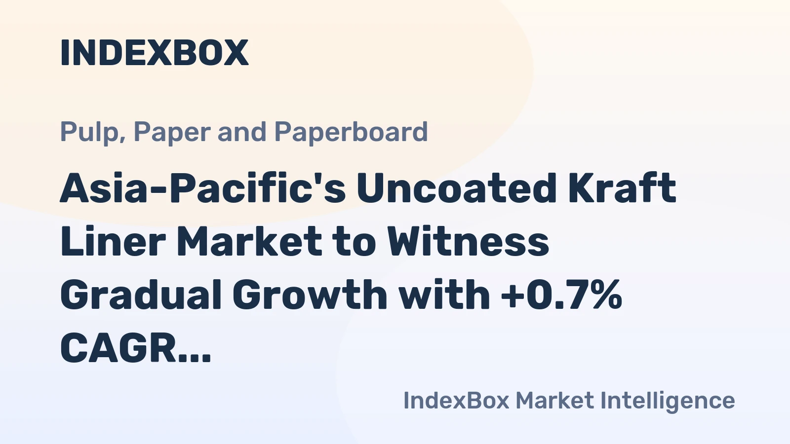 Asia-Pacific's Uncoated Kraft Liner Market to Witness Gradual Growth with +0.7% CAGR through 2035