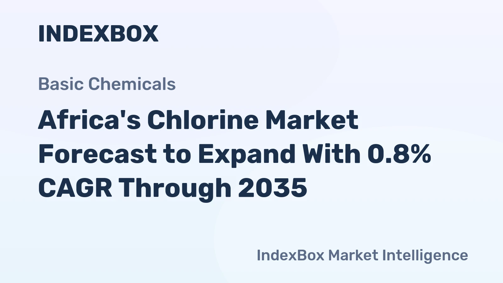 Africa's Chlorine Market Forecast to Expand With 0.8% CAGR Through 2035