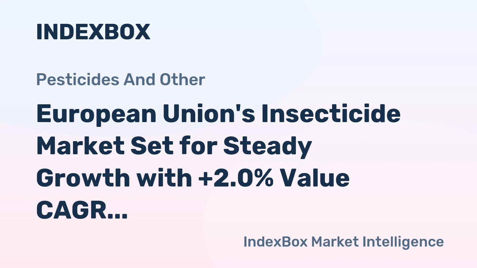 European Union's Insecticide Market Set for Steady Growth with +2.0% Value CAGR Through 2035