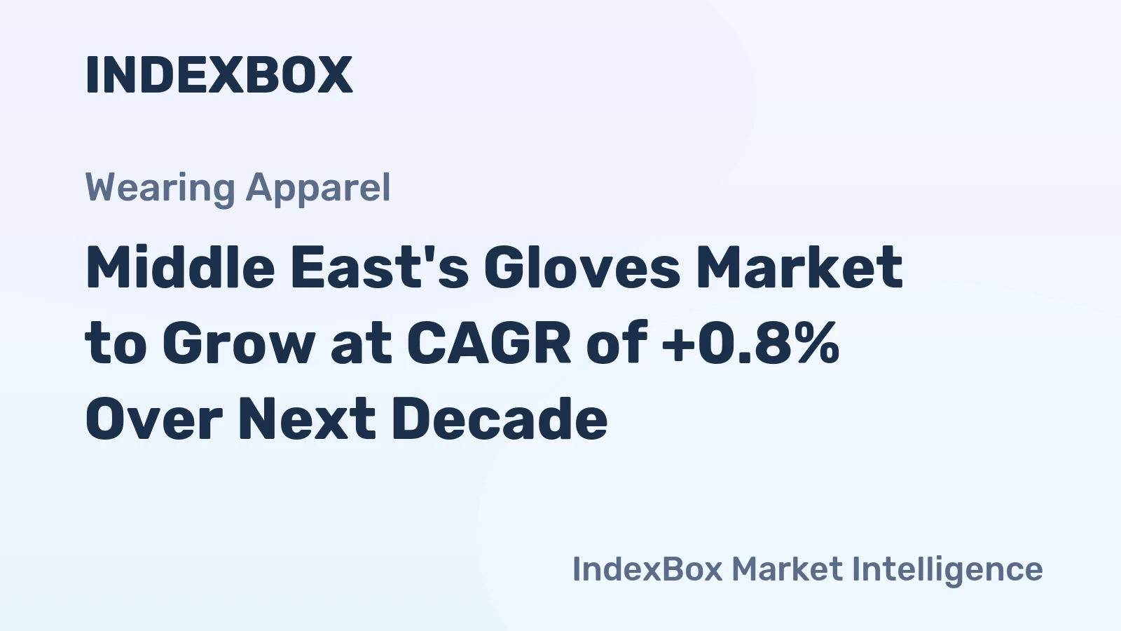 Middle East's Gloves Market to Grow at CAGR of +0.8% Over Next Decade
