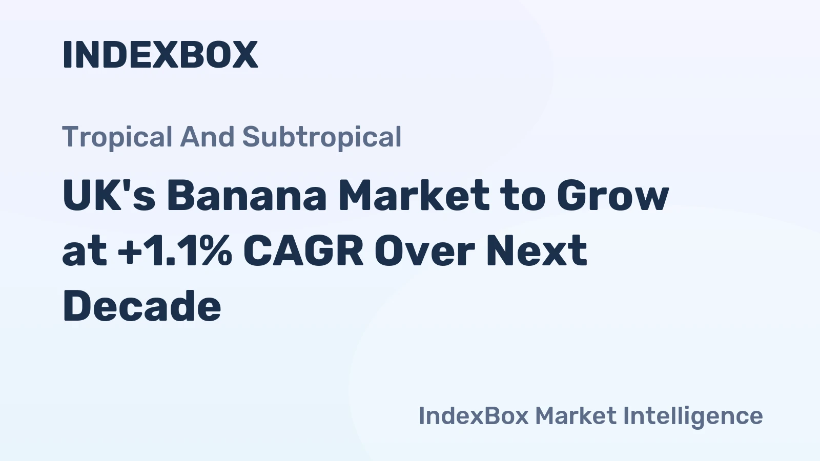 UK's Banana Market to Grow at +1.1% CAGR Over Next Decade
