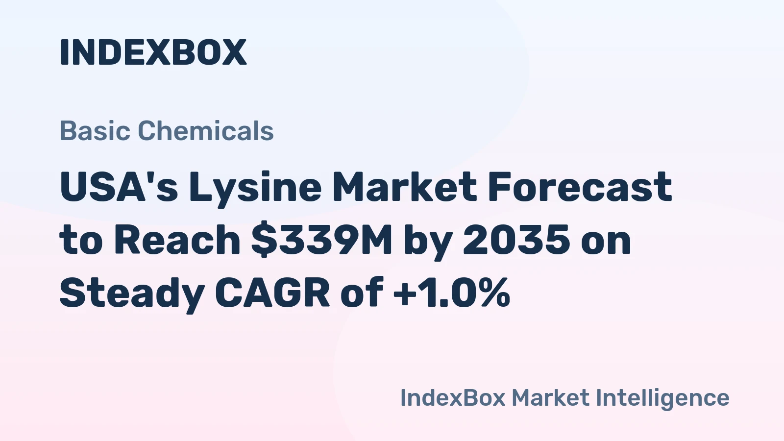 USA's Lysine Market Forecast to Reach $339M by 2035 on Steady CAGR of +1.0%