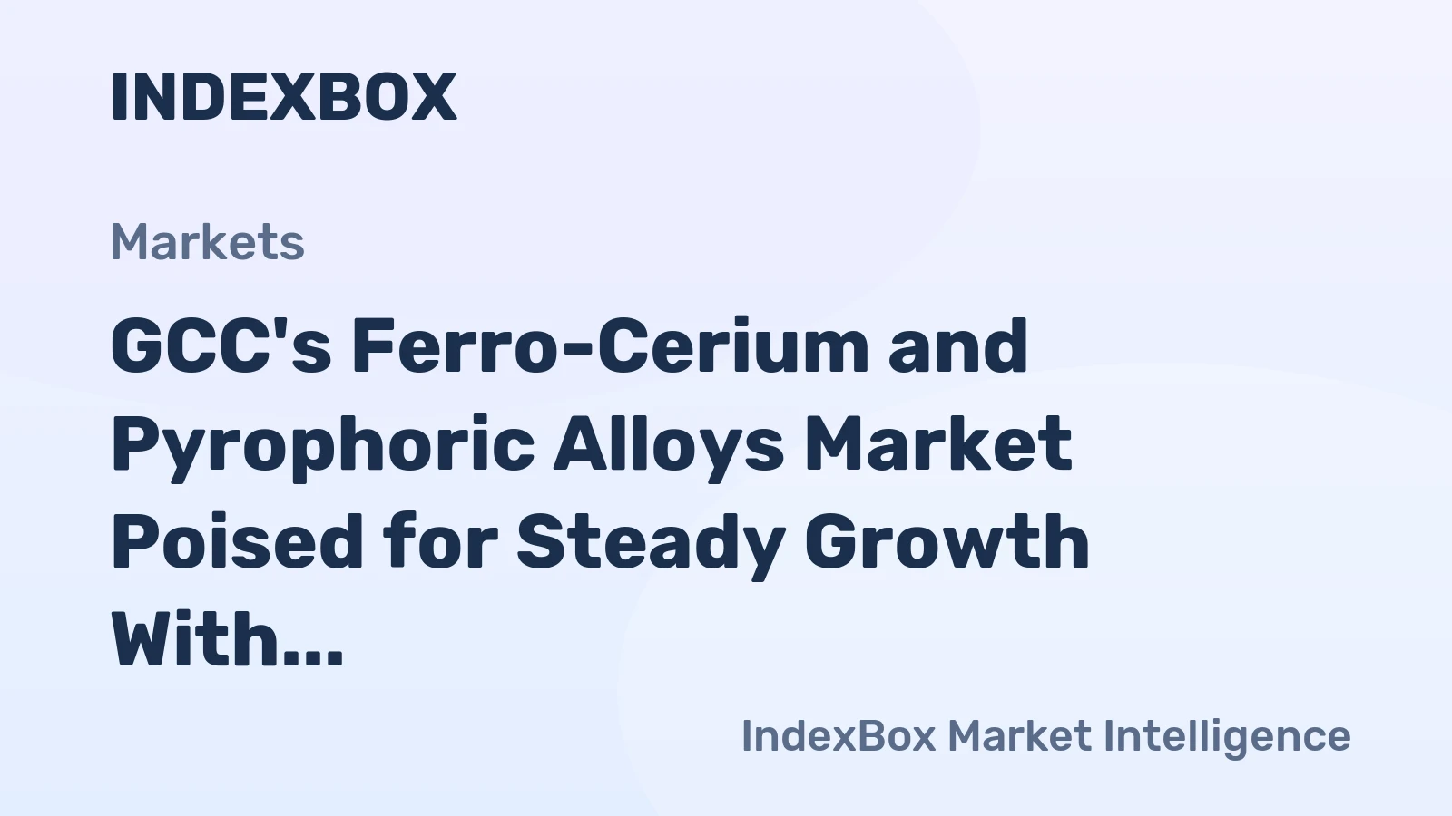 GCC's Ferro-Cerium and Pyrophoric Alloys Market Poised for Steady Growth With a 2% CAGR Through 2035