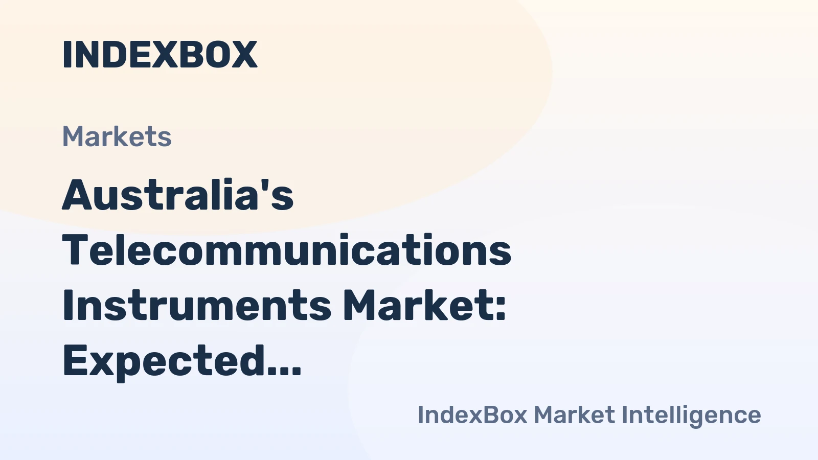 Australia's Telecommunications Instruments Market: Expected to Reach 106K Units and $81M by 2035