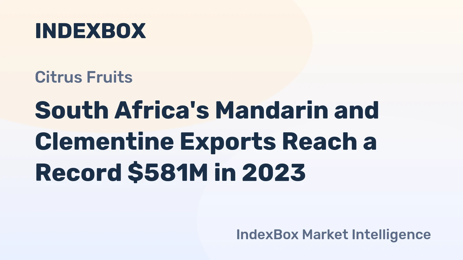 South Africa's Mandarin and Clementine Exports Reach a Record $581M in 2023