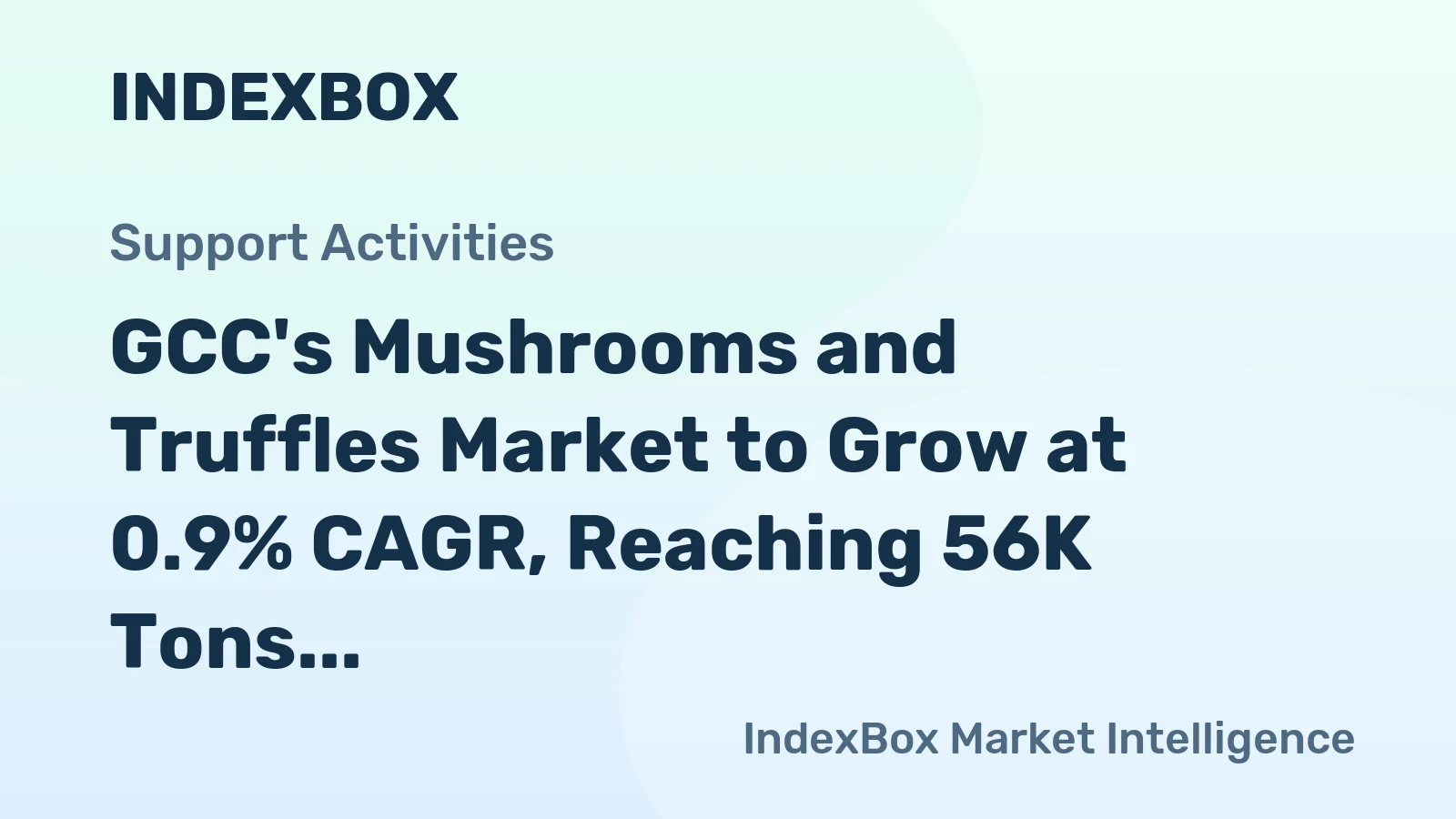 GCC's Mushrooms and Truffles Market to Grow at 0.9% CAGR, Reaching 56K Tons by 2035