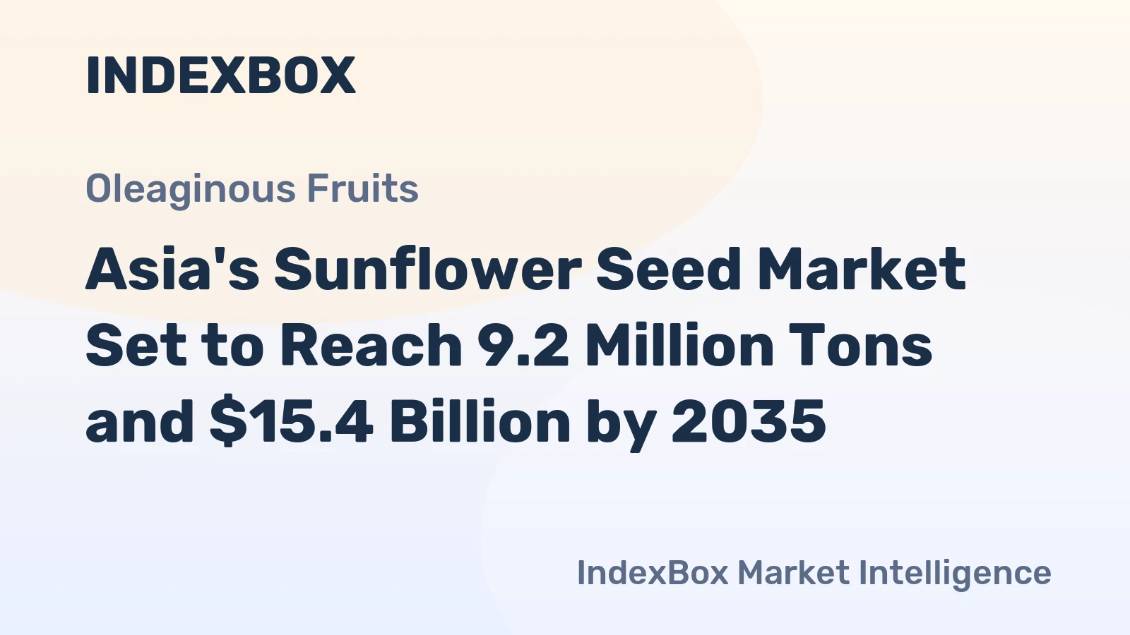 Asia's Sunflower Seed Market Set to Reach 9.2 Million Tons and $15.4 Billion by 2035