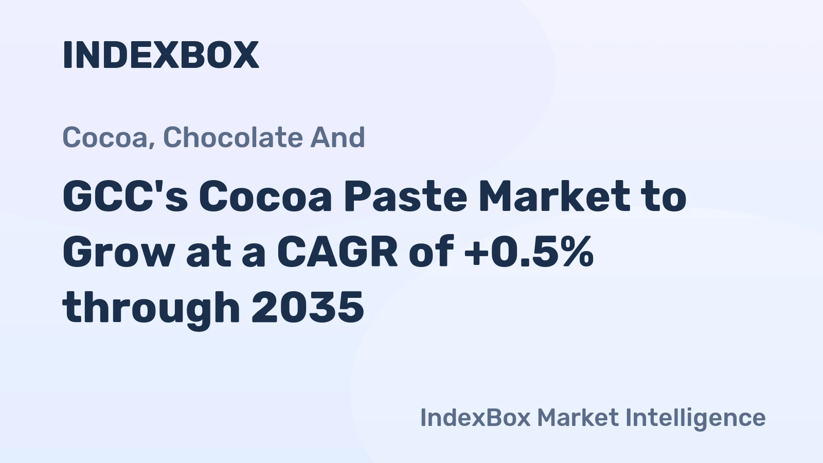 GCC's Cocoa Paste Market to Grow at a CAGR of +0.5% through 2035